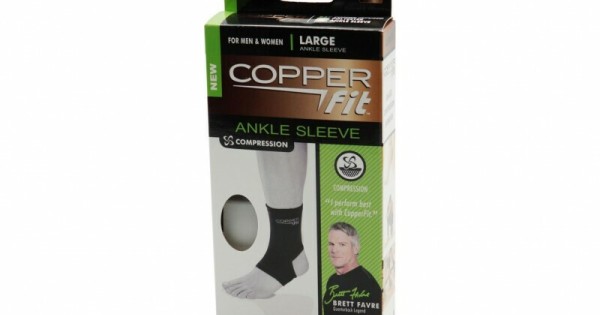 Copper Fit x Brett Favre Compression Επιστραγαλίδα σε Μαύρο χρώμα - F127