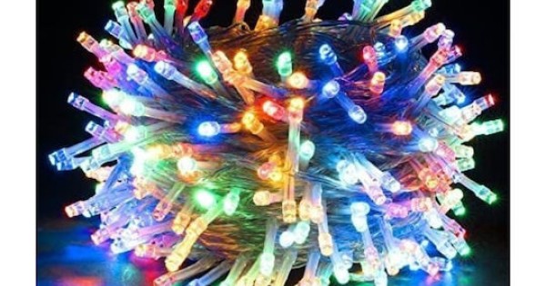 300 LED Χριστουγεννιάτικα Λαμπάκια 28μ Πολύχρωμα με πρόγραμμα σε ...