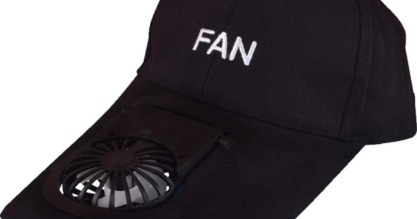 Καπέλο Με Ανεμιστήρα 3 Ταχυτήτων USB Fan Hat Μαύρο