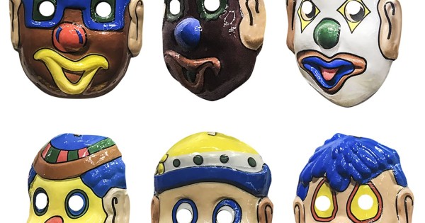 ΜΑΣΚΑ ΠΛΑΣΤΙΚΗ ΔΙΑΦΟΡΑ ΣΧΕΔΙΑ 16x21cm Carnavalista 23956